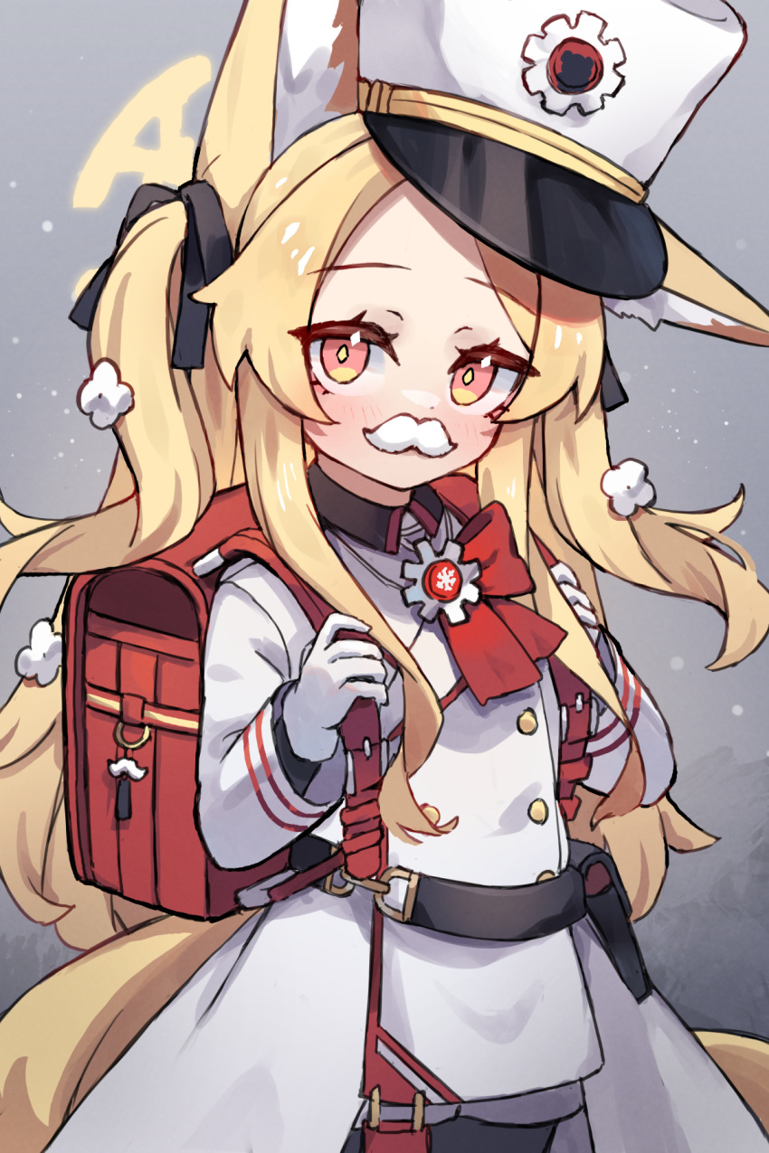Safebooru - 1girl animal ears backpack bag blonde hair blue archive ...