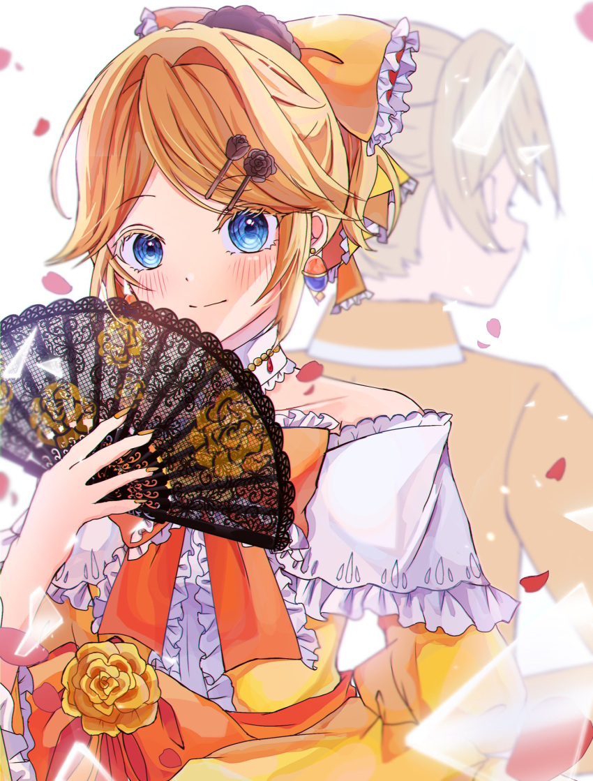 Safebooru - allen avadonia back-to-back backlighting blonde hair blue ...