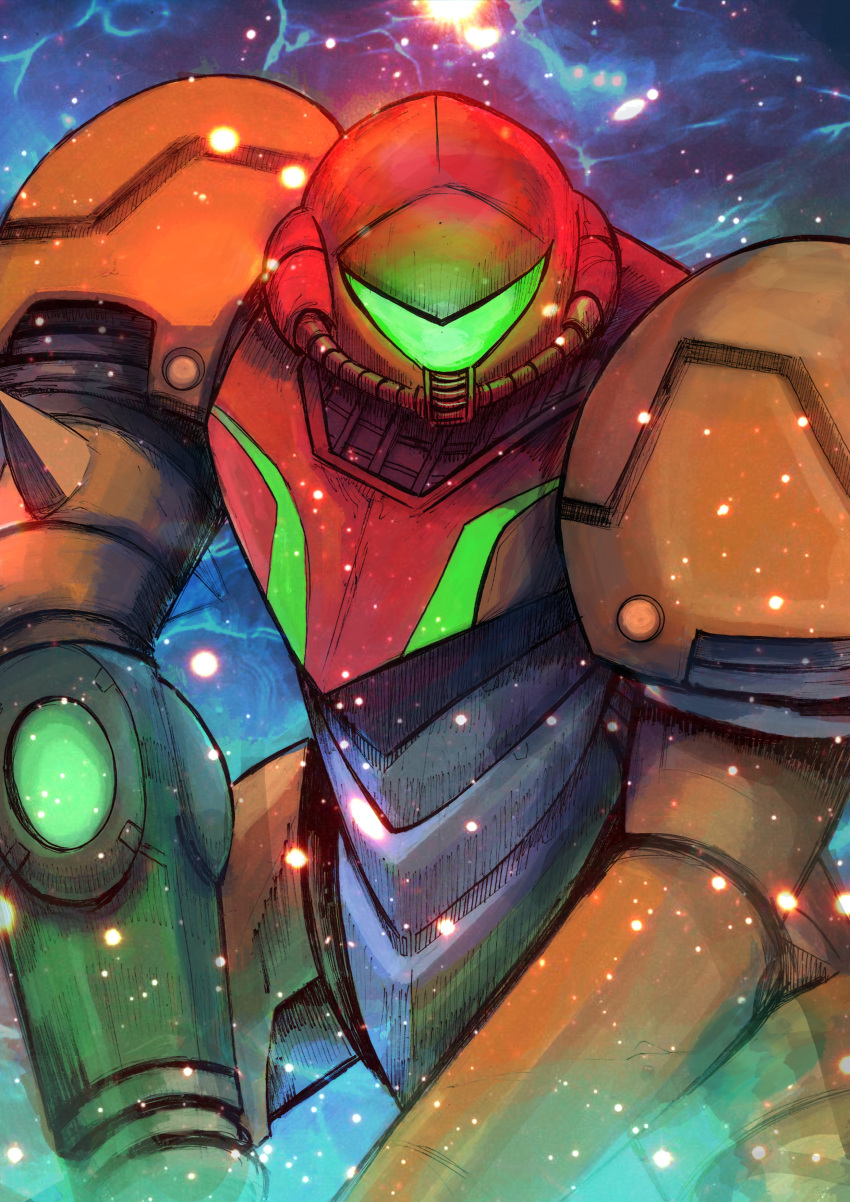 Safebooru - 1girl absurdres aki-t (akitbfpf144) arm cannon armor ...