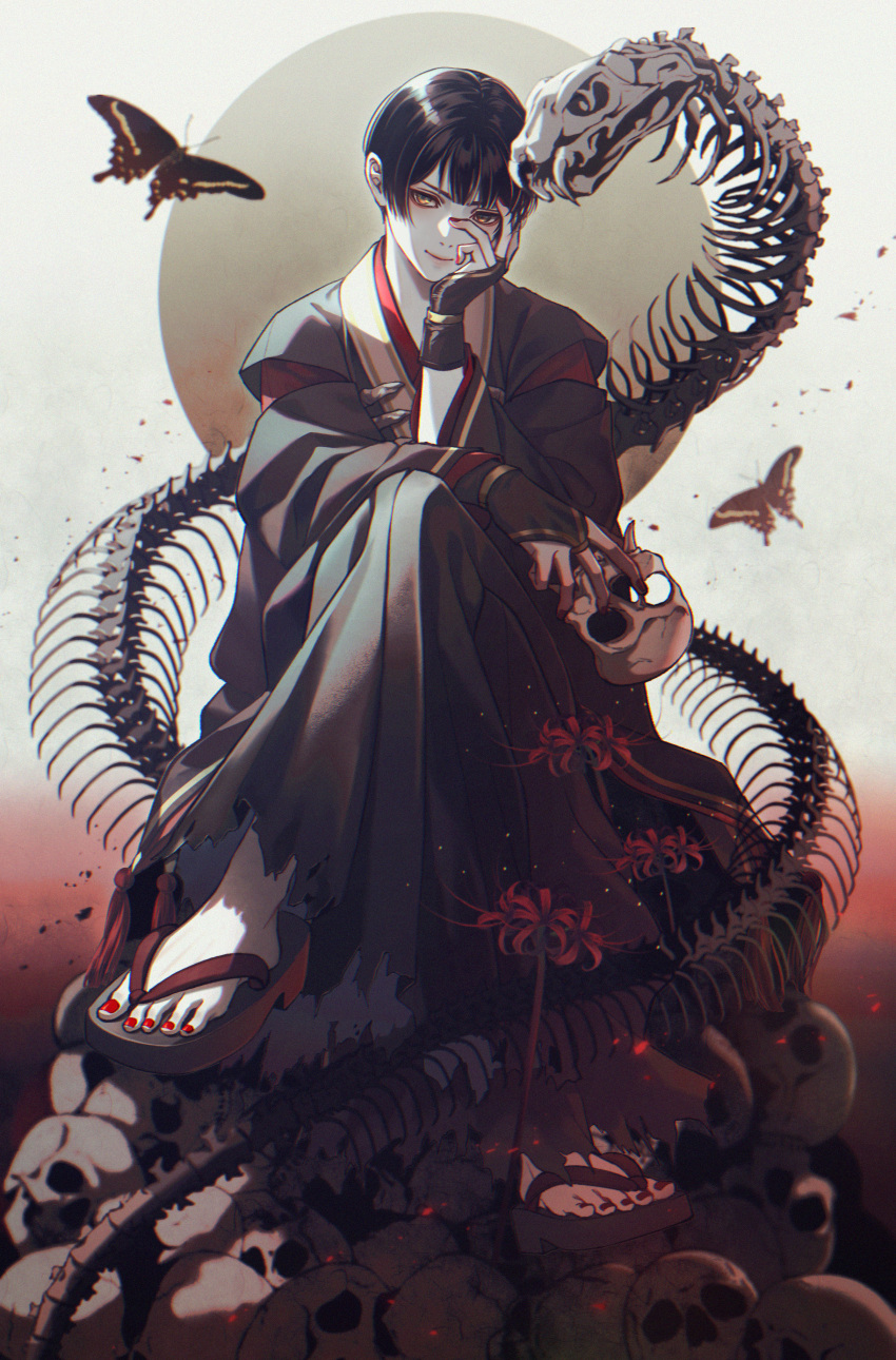 Safebooru - 1boy absurdres armor axis powers hetalia black butterfly ...