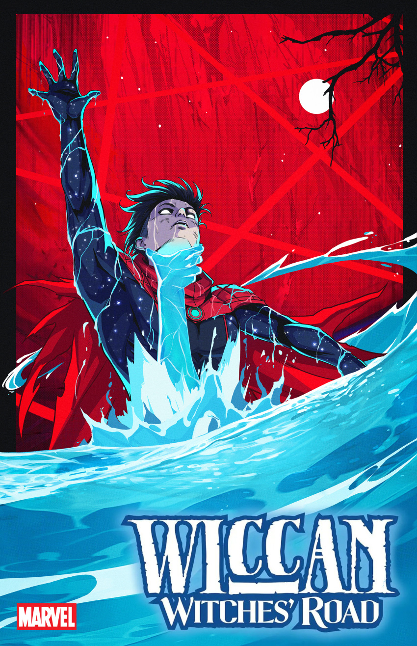 Safebooru - 1boy asphyxiation billy maximoff black border black hair ...