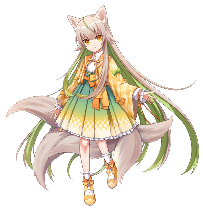 Safebooru - 1girl ahoge animal ears colored inner hair commentary ...