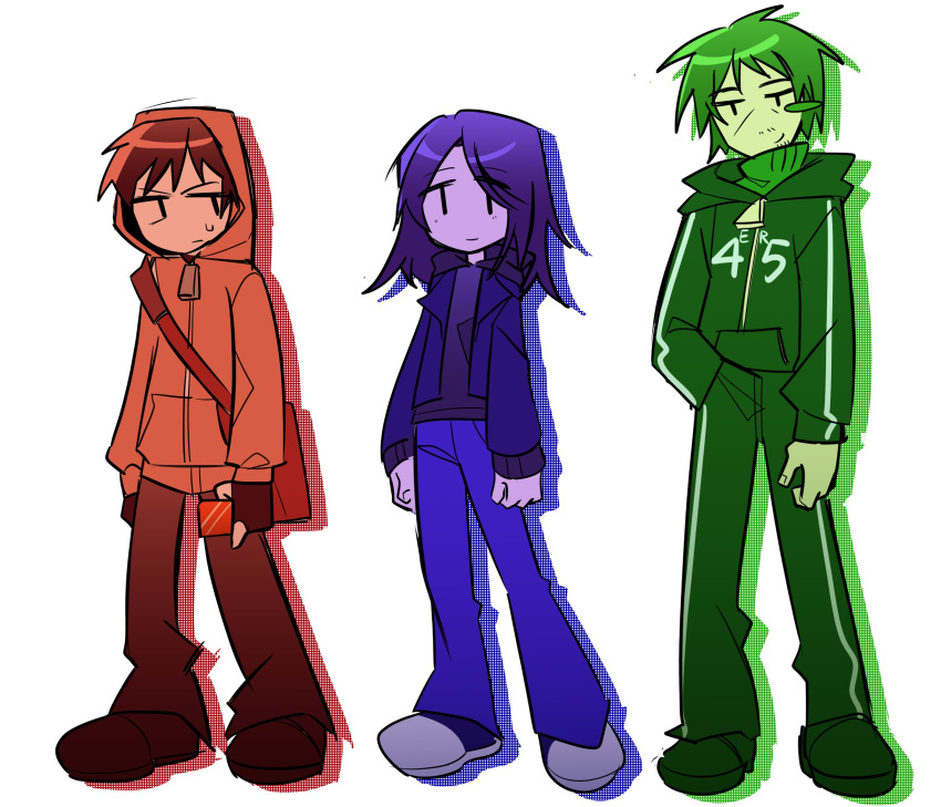 Safebooru - 1girl 2boys black gloves crossover cry of fear david ...
