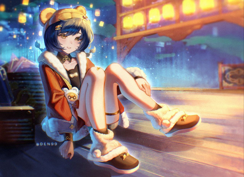 Safebooru - den99 full body genshin impact tagme xiangling (genshin ...