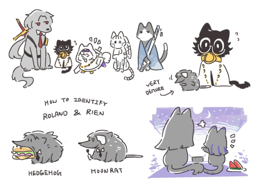 Safebooru - 4boys 6+girls albina (project moon) android animalization ...