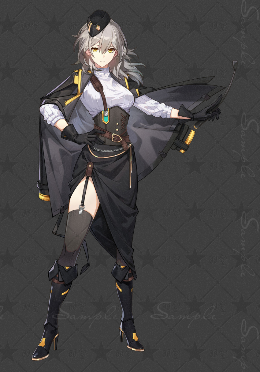 Safebooru - 1girl alternate costume belt black gloves black jacket ...