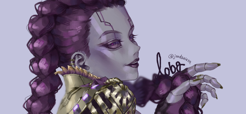 Safebooru - 1girl absurdres apex legends braid character name colored ...