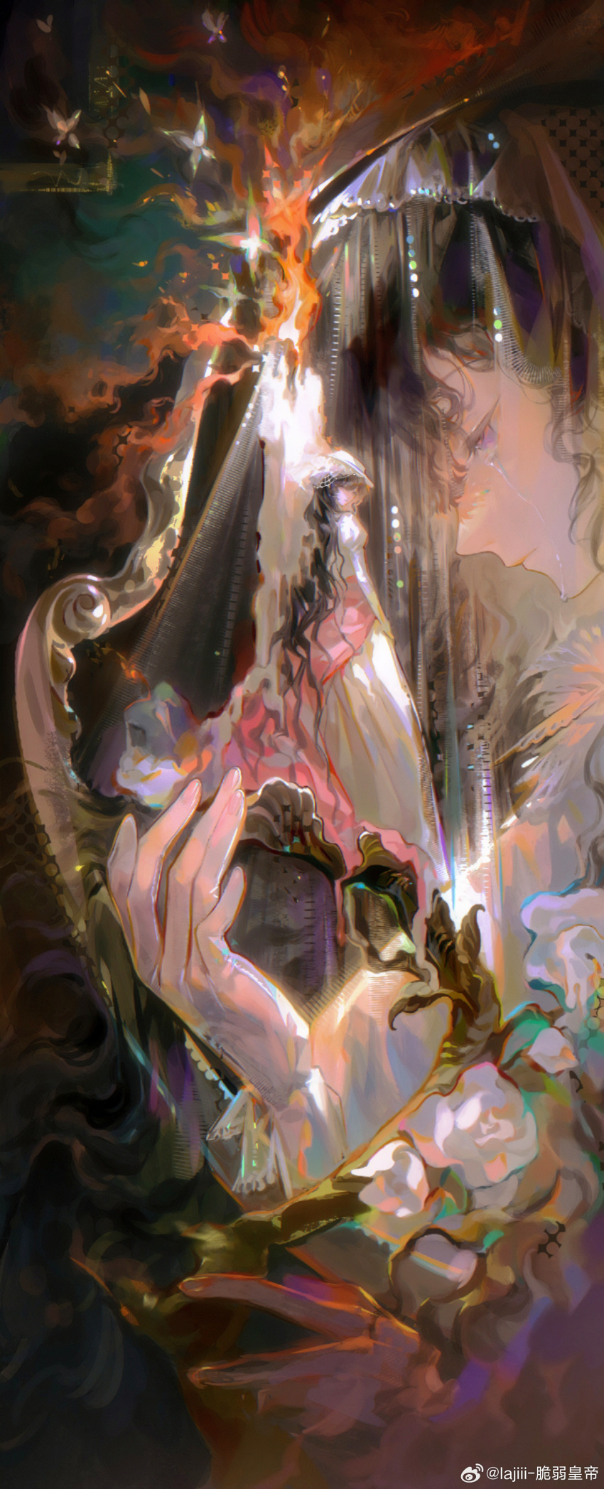 Safebooru - 2girls absurdres black hair clone crying crying with eyes ...