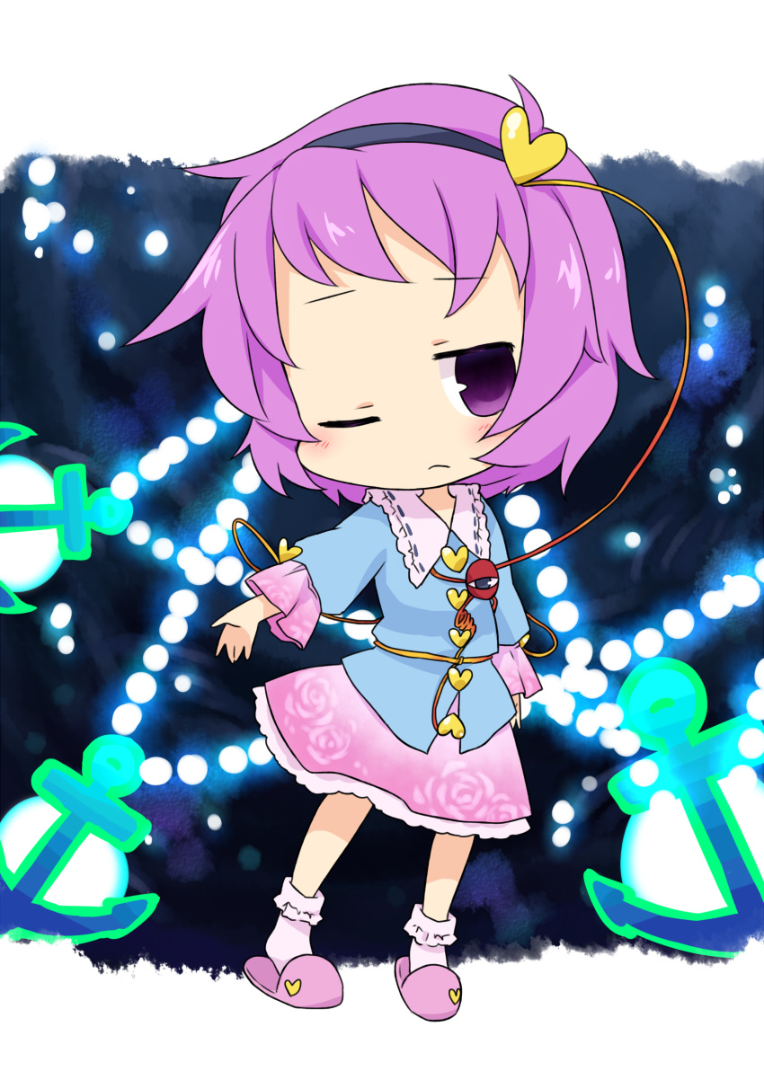 Safebooru - absurdres anchor blush chibi eyeball hairband heart highres ...