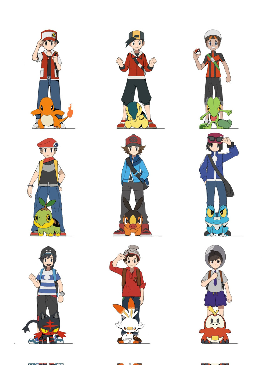 Safebooru - 6+boys backwards hat baseball cap blue jacket brendan ...