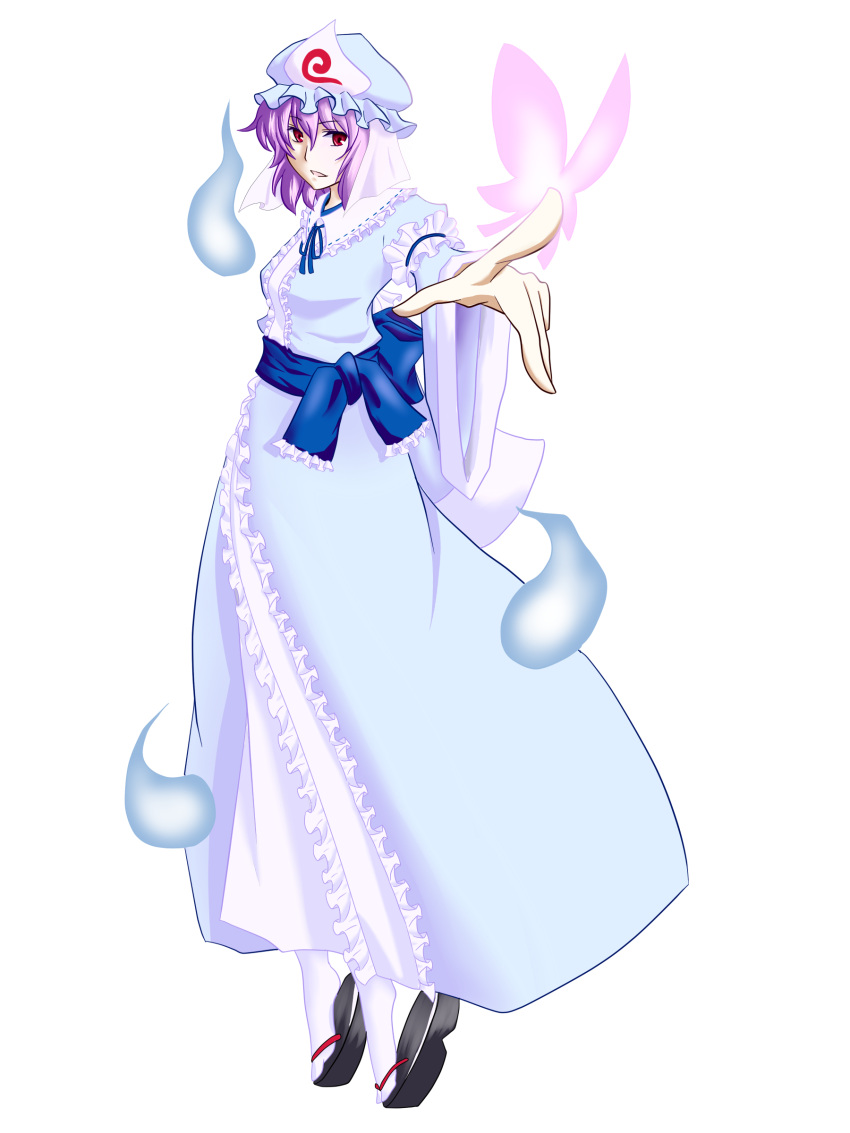 Safebooru - absurdres butterfly clog sandals floating highres hitodama ...