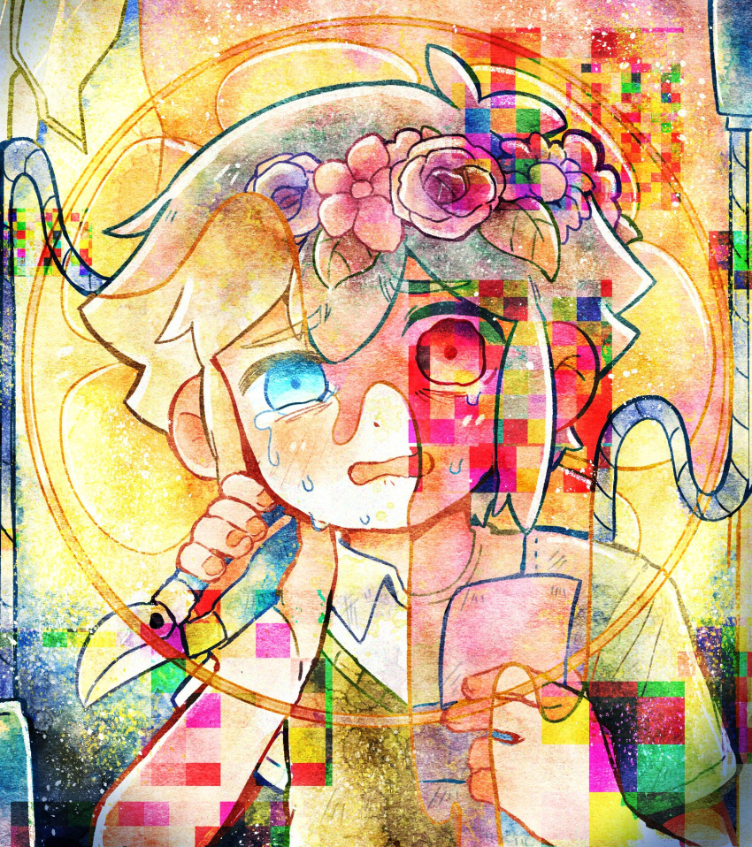 Safebooru - 1boy antenna hair artist collaboration basil (faraway ...