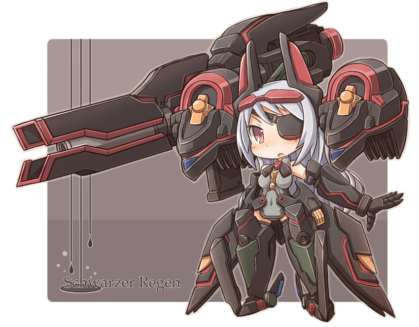 Safebooru - chibi eyepatch grey hair gunjima souichirou gunjimakoubou ...