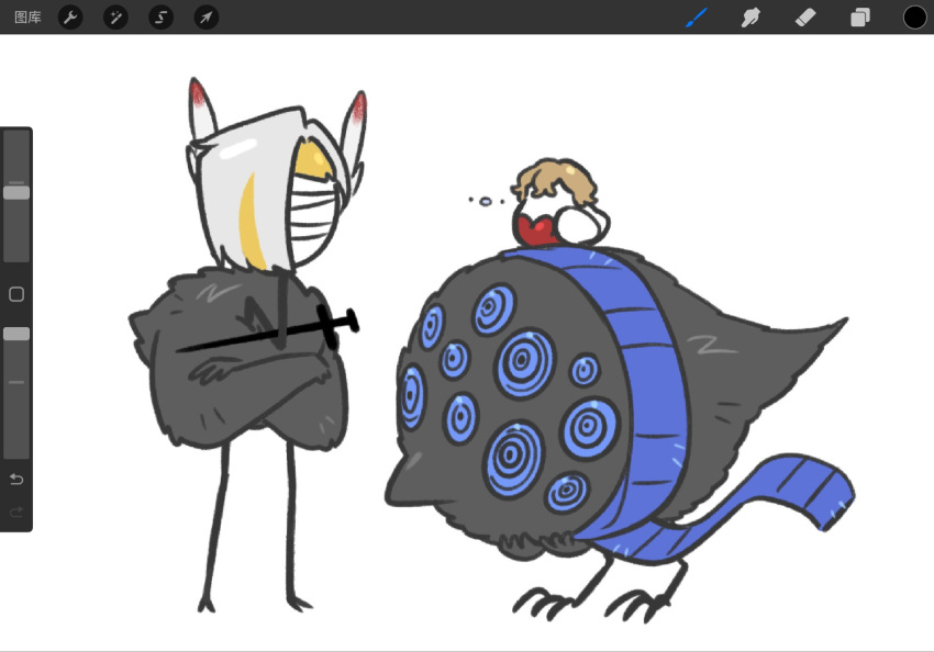 Safebooru - animalization bandages bandages over eyes big bird (project ...