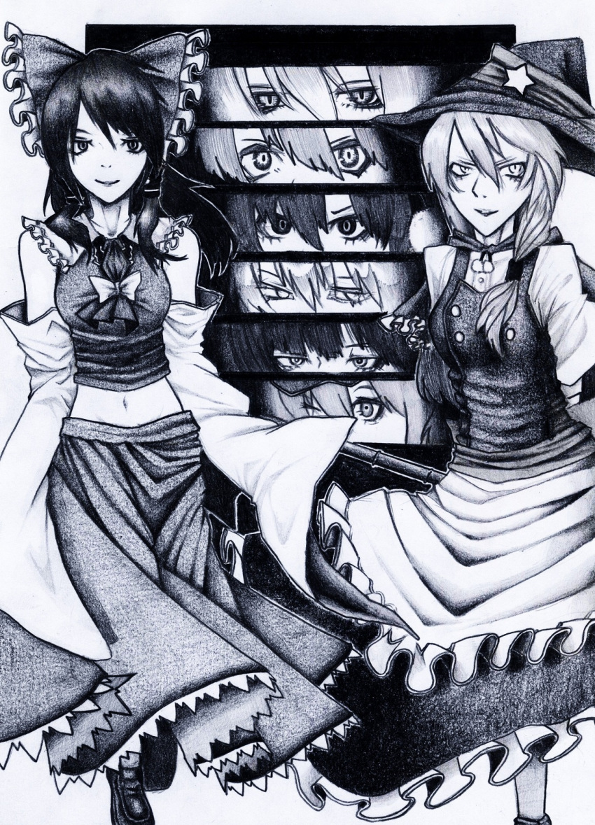 Safebooru - bow broom character request chotto detached sleeves hair ...