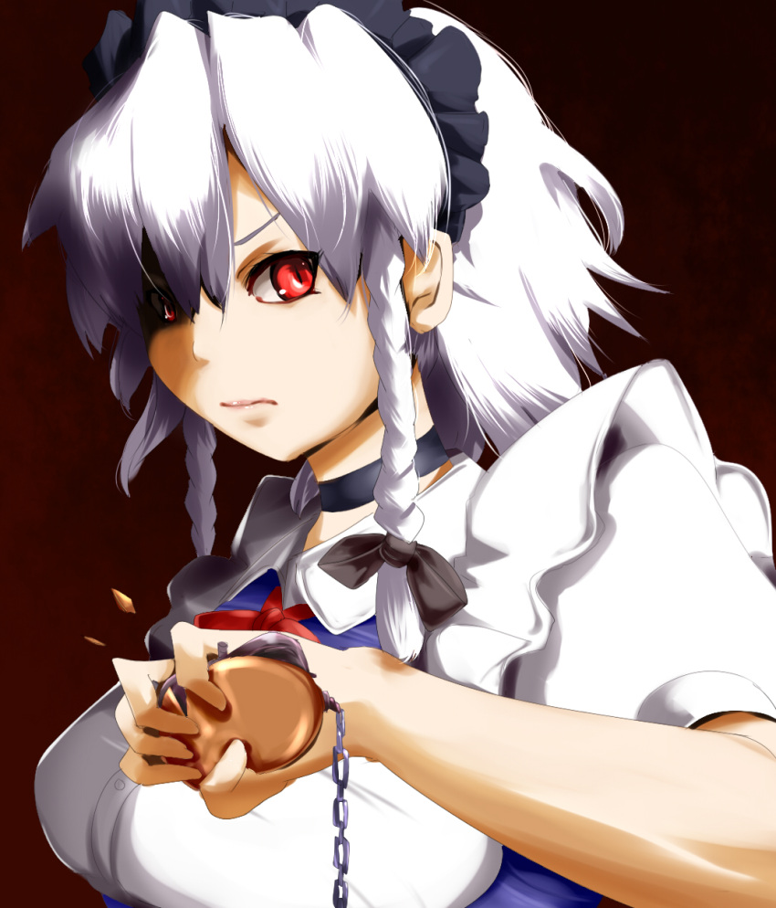 Safebooru - bow braid hair bow highres izayoi sakuya maid headdress ...