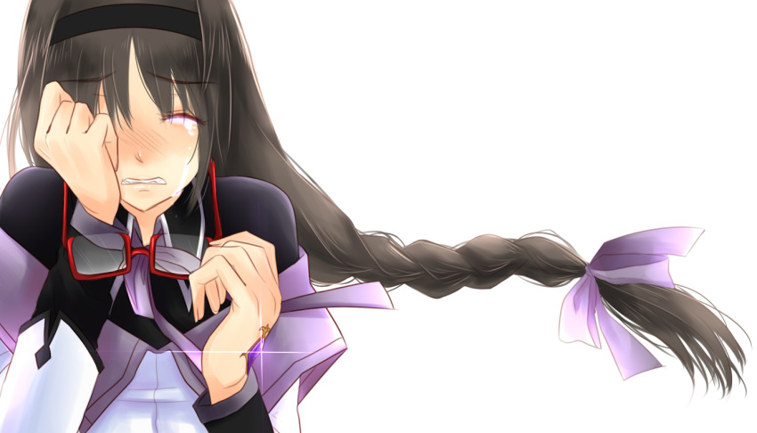 Safebooru - 1girl akemi homura alternate hairstyle bad id black hair ...