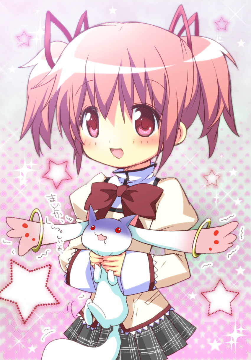 Safebooru - choke choking hair ribbon highres kaname madoka kyubey ...