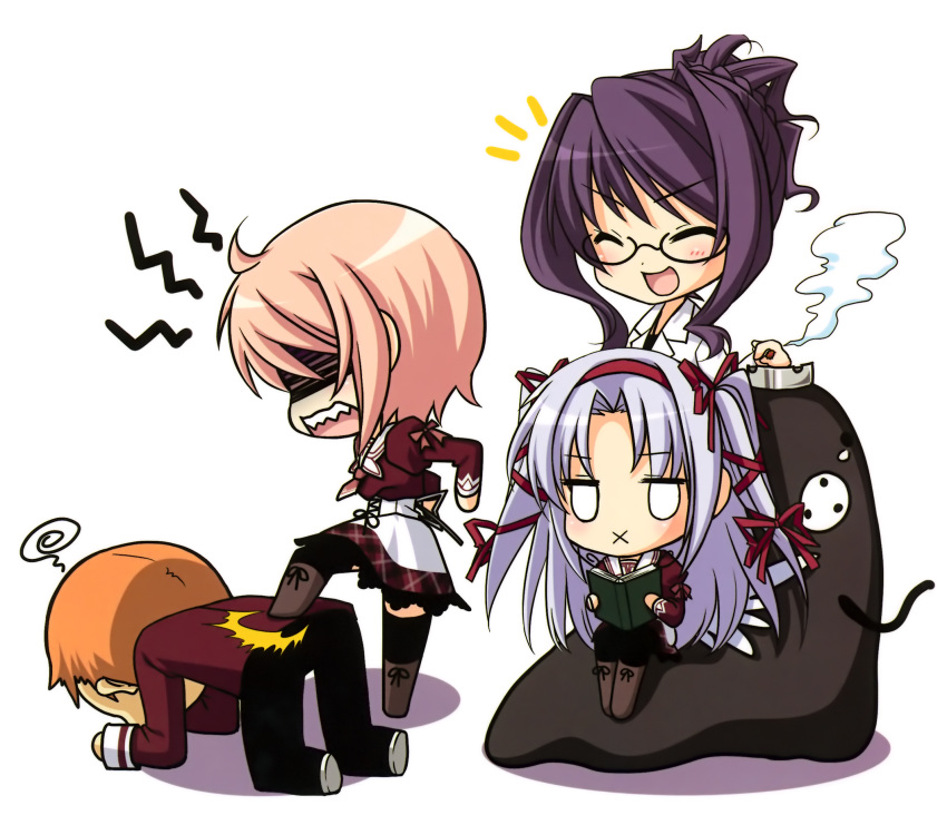 Safebooru - 11eyes akamine saiko chibi momono shiori natsuki kaori ...