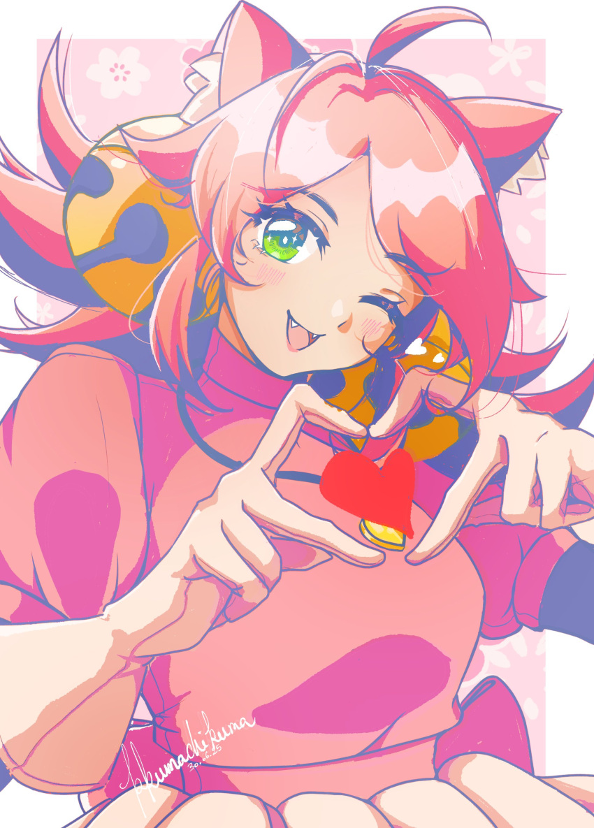 Safebooru - 1girl absurdres ahoge animal ears cat ears commentary dated ...