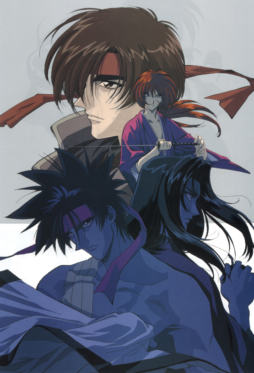 Safebooru - himura kenshin male rurouni kenshin sagara sanosuke sagara ...