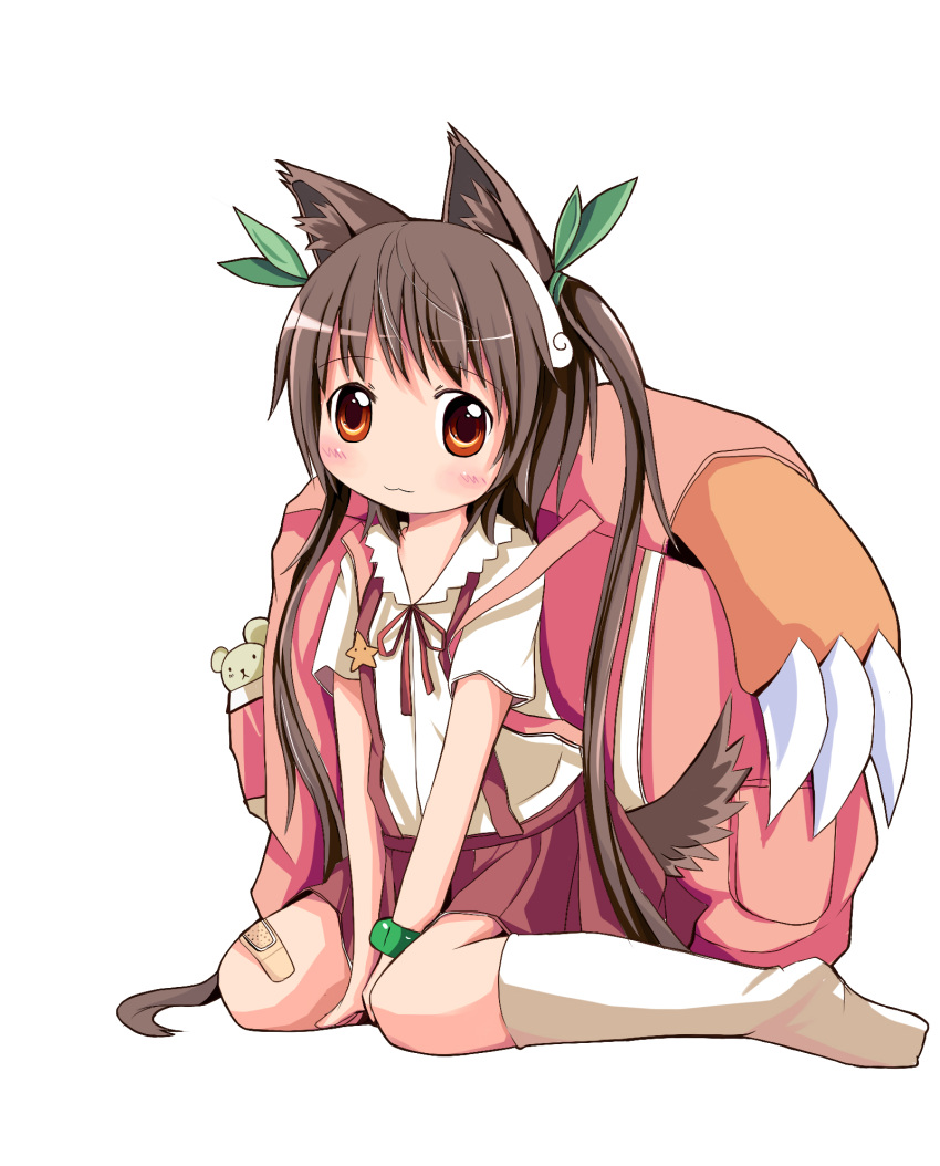Safebooru - animal ears backpack bad id bag bakemonogatari bandaid ...