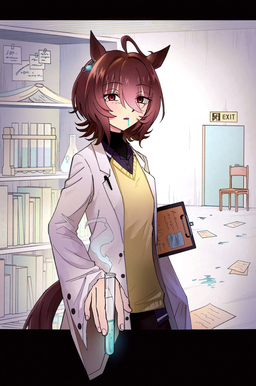 Safebooru - 1girl absurdres agnes tachyon (umamusume) ahoge animal ears black pantyhose black ...