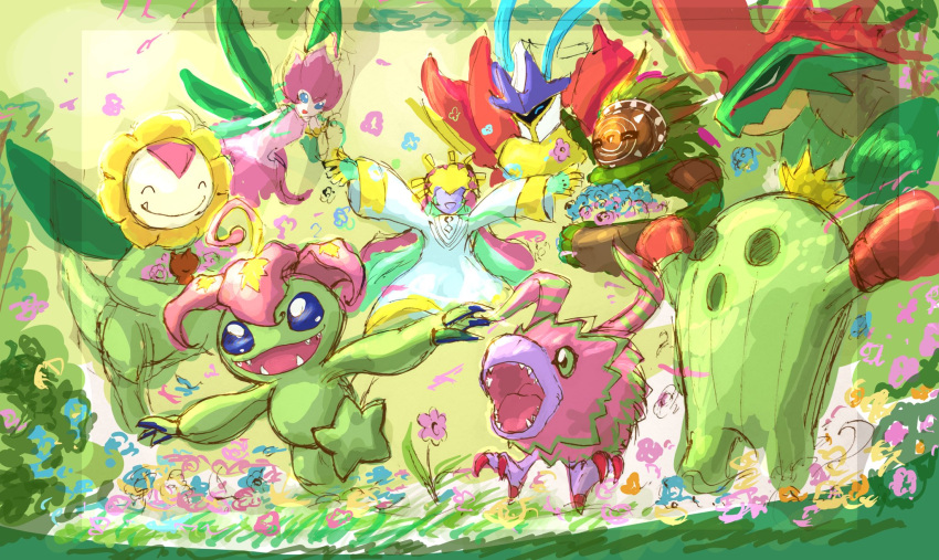 Safebooru - ajatarmon bloomlordmon boxing gloves cactus chocomon ...