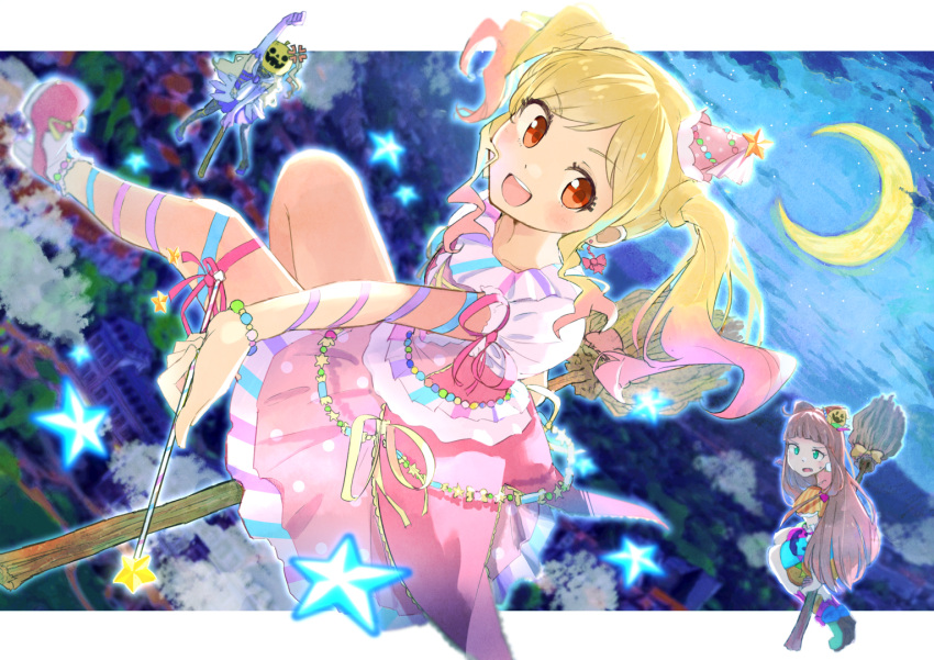 Safebooru - 3girls :d aikatsu! (series) aikatsu stars! anger vein arms up bad id bad twitter id ...