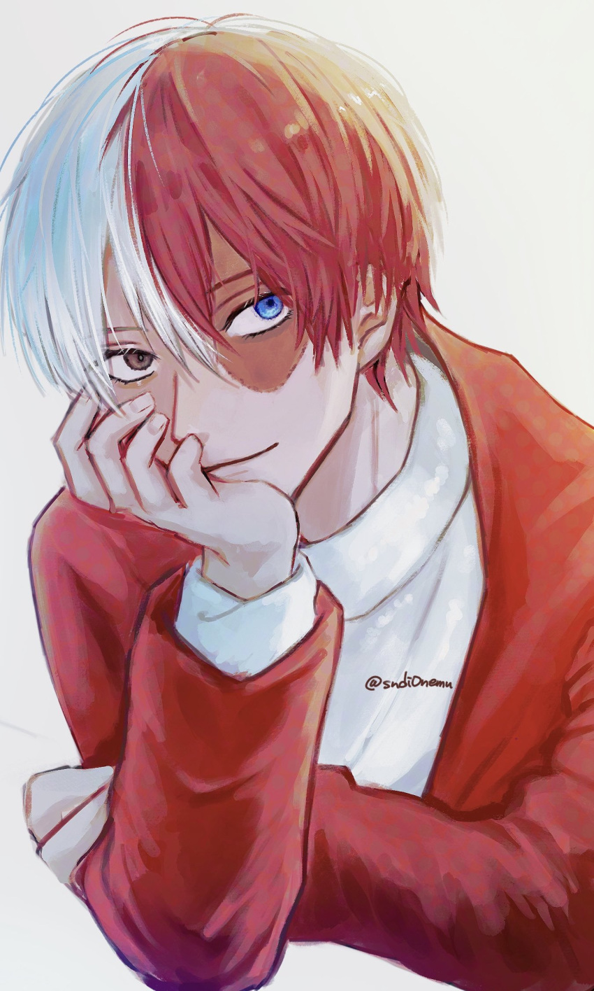 Safebooru - 1boy arm up blue eyes boku no hero academia brown eyes burn ...