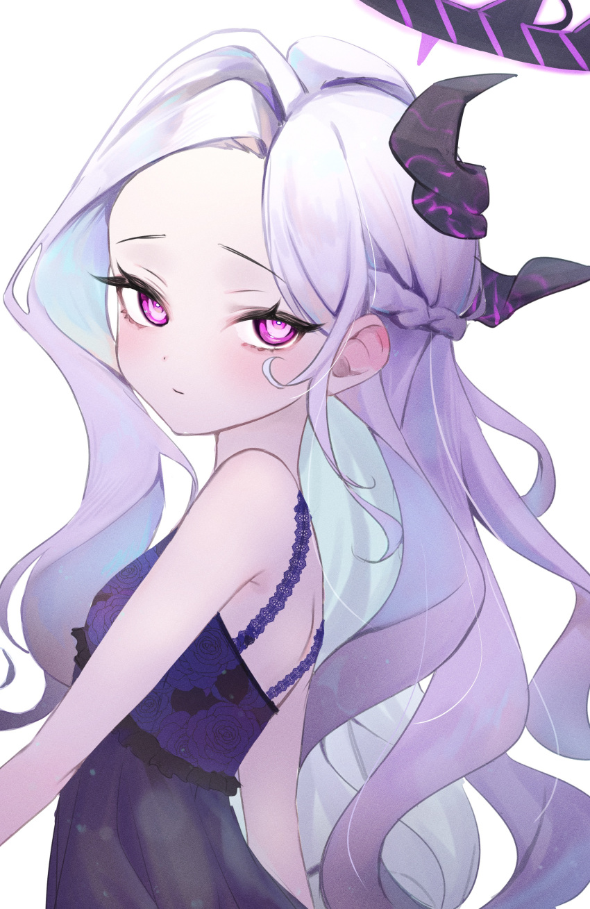 Safebooru - 1girl absurdres alternate costume alternate hairstyle black halo blouse blue archive ...