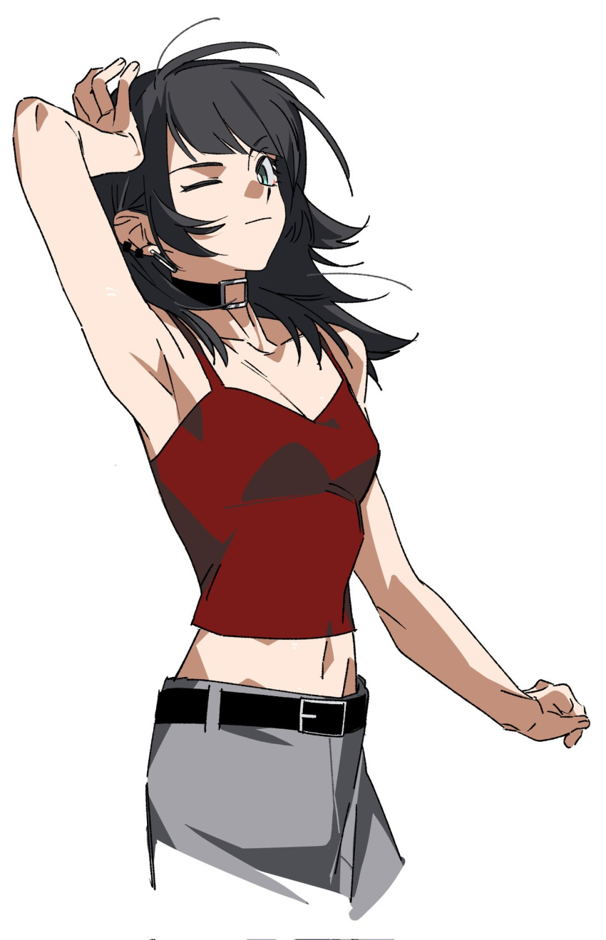 Safebooru - 1girl arm up bang dream! bang dream! it's mygo!!!!! belt belt buckle black belt ...