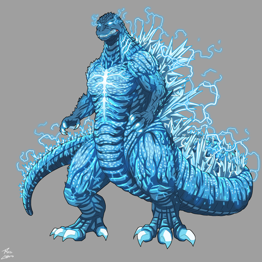 Safebooru - alternate color bioluminescence burning godzilla claws ...