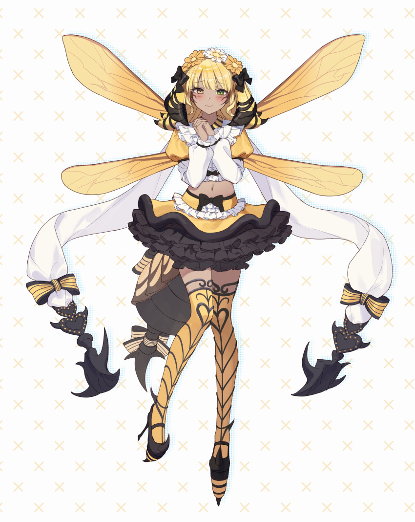 Safebooru - 1girl absurdres arthropod girl bee girl bee wings black ...