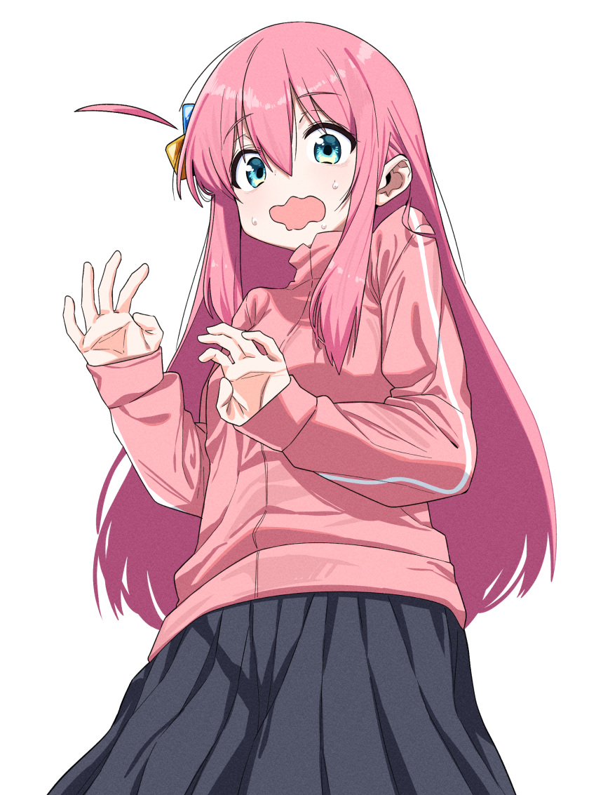 Safebooru - 1girl absurdres black skirt blue eyes bocchi the rock! cube ...