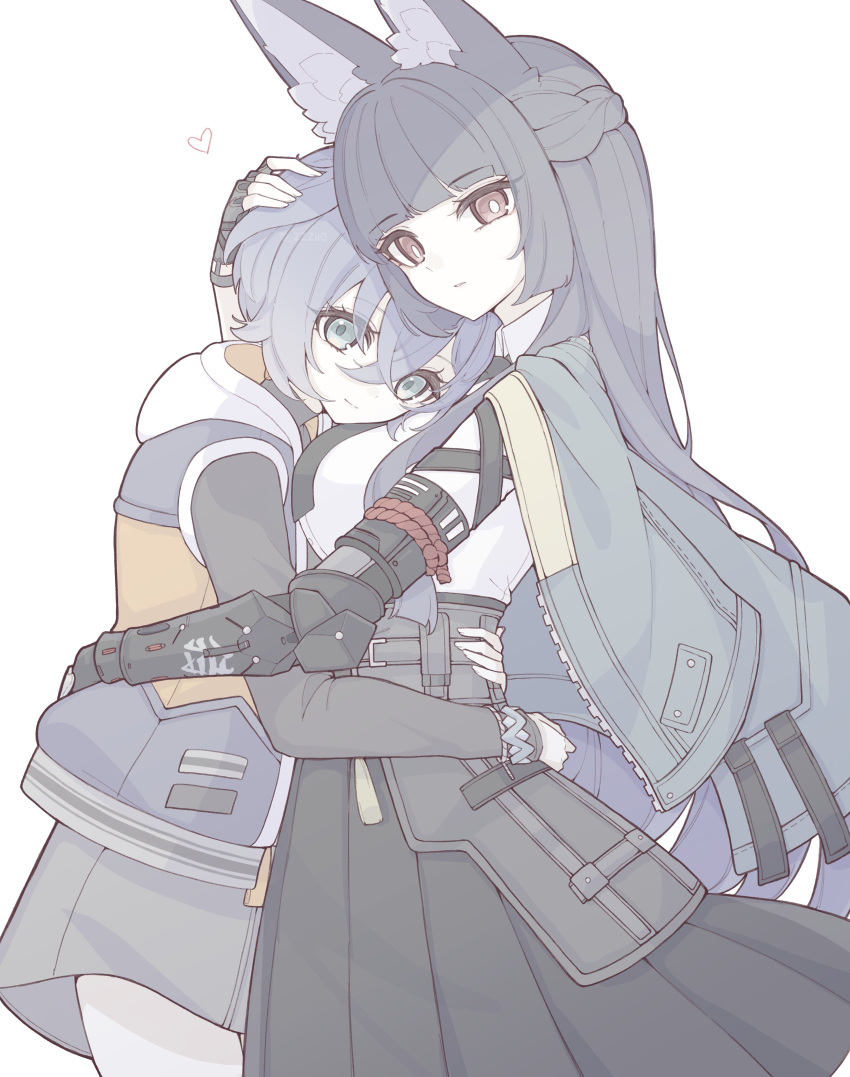 Safebooru - 2girls absurdres animal ears belle (zenless zone zero) black hair black necktie ...