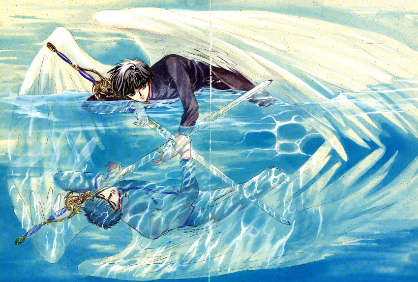 Safebooru - clamp gap male monou fuuma shirou kamui x | 59619