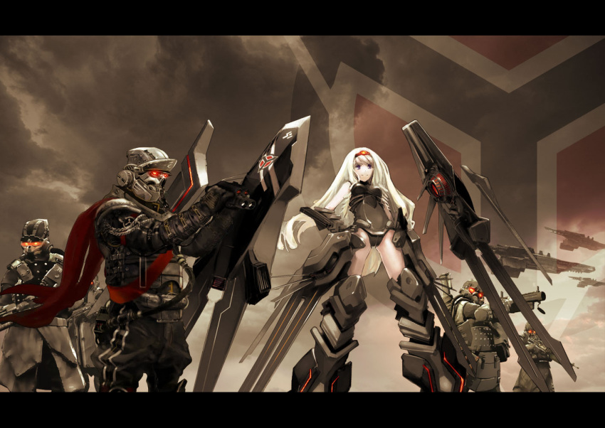 Safebooru - armor blonde hair cecilia alcott crossover gun hairband ...