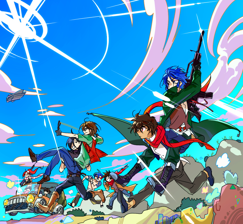 Safebooru - carrying crow broust driving duo maxwell gun gundam gundam ...