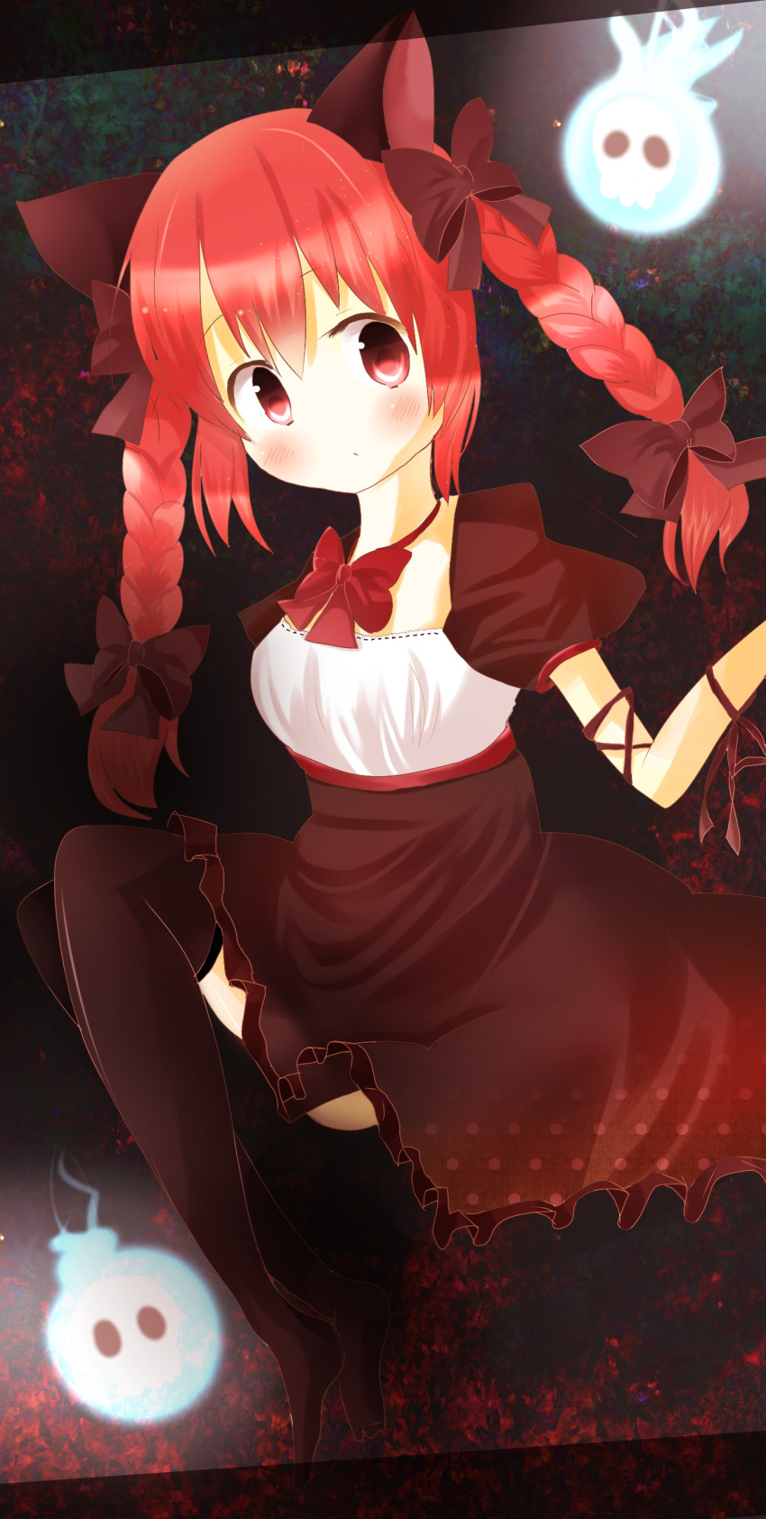 Safebooru - absurdres animal ears bad feet braid cat ears feet highres ...