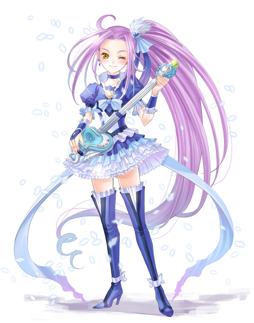 Safebooru - boots brooch cure beat guitar heart highres instrument ...