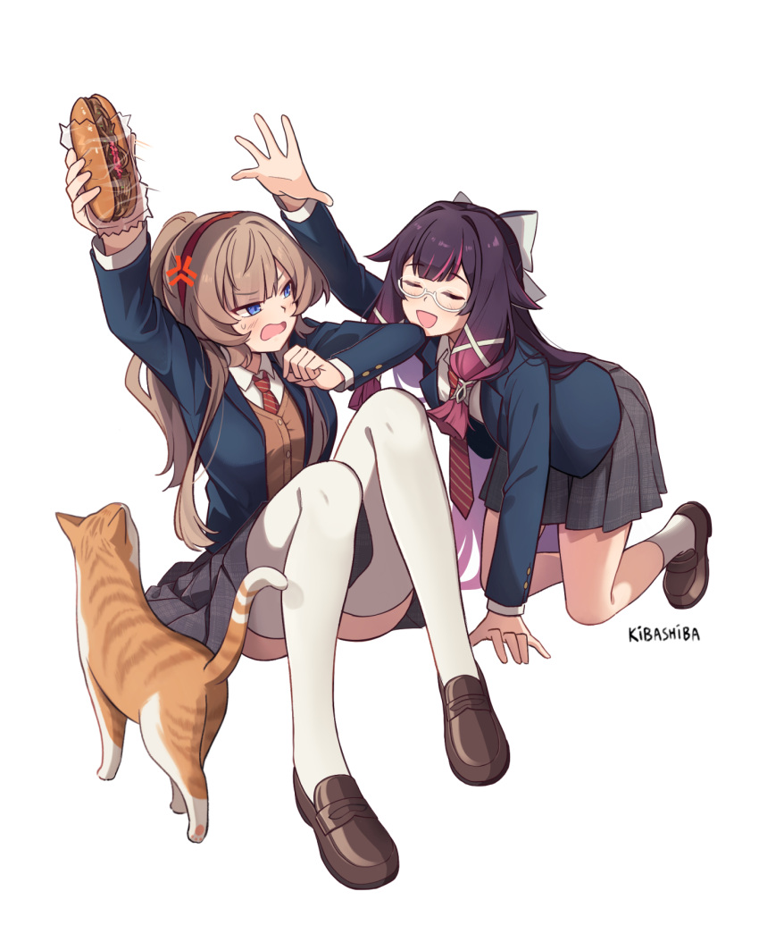 Safebooru - 2girls alternate costume alternate hairstyle anger vein ...