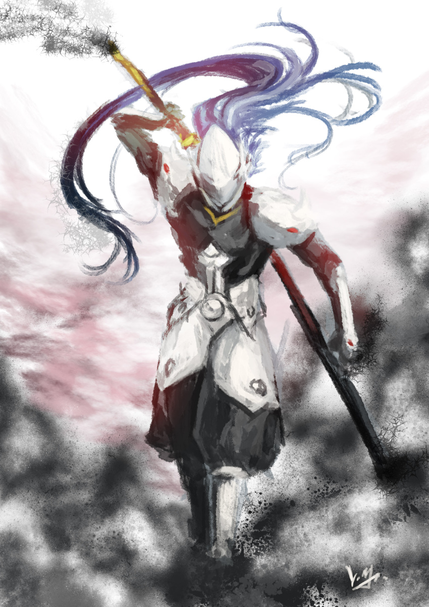 Safebooru - absurdres blazblue hakumen highres long hair male nanaya ...