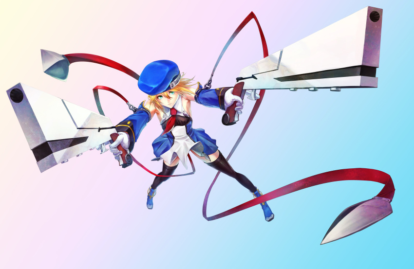 Safebooru - bare shoulders beret blazblue blonde hair bolverk detached ...