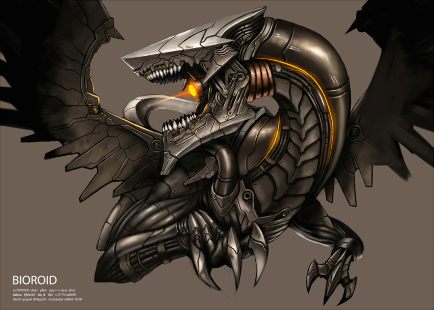 Safebooru - gia mecha no humans open mouth original simple background ...