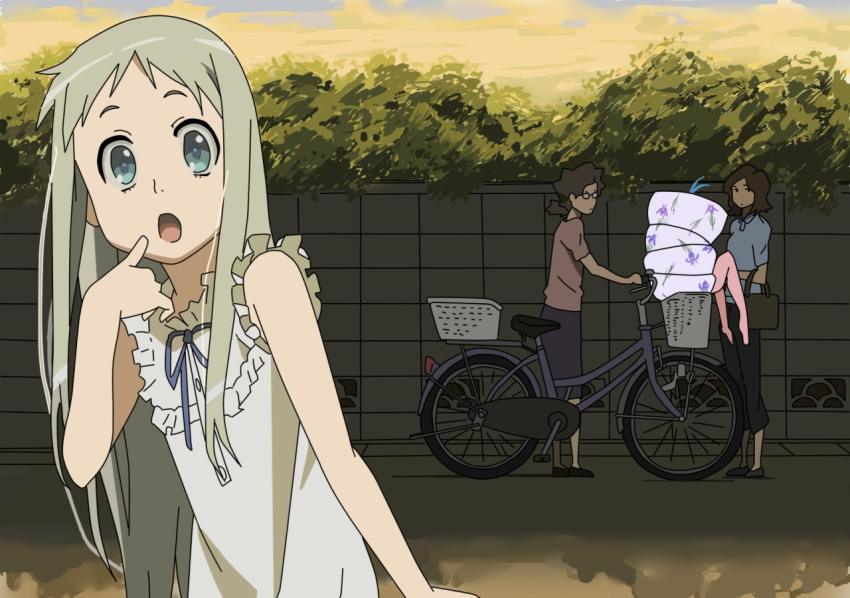 Safebooru - bicycle blue eyes crossover denpa onna to seishun otoko ...