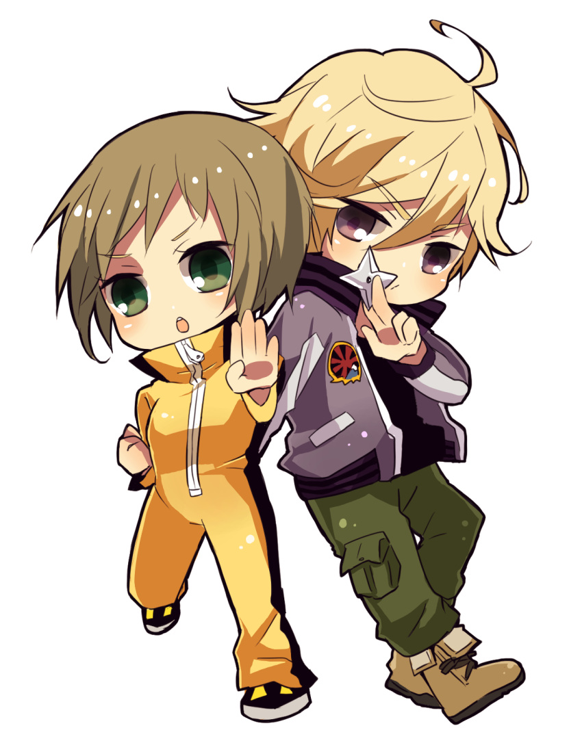 Safebooru - blonde hair bruce lee's jumpsuit bruce lee's jumpsuit chibi ...