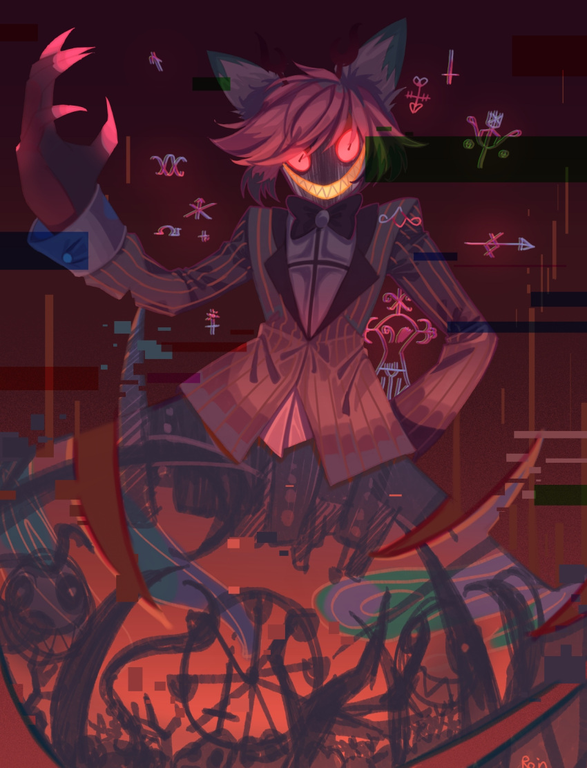 Safebooru - 1boy alastor (hazbin hotel) black bow black bowtie black ...