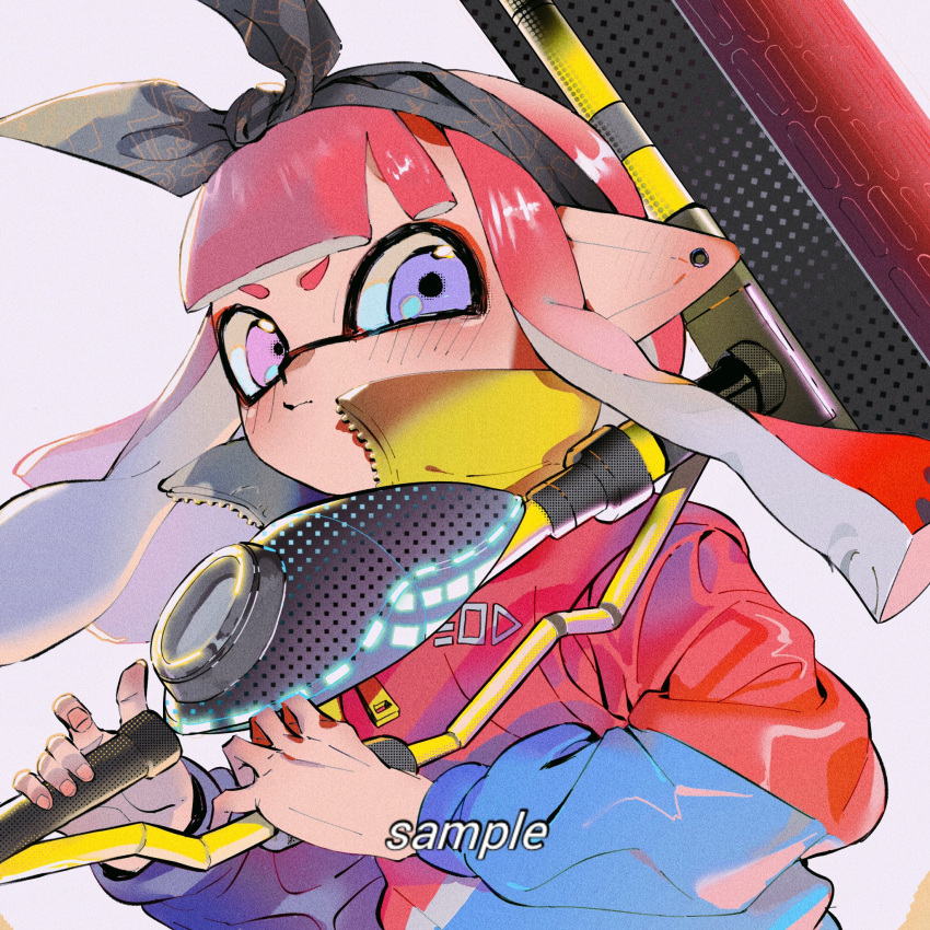 Safebooru - 1girl bandana black bandana blue jacket closed mouth hero ...