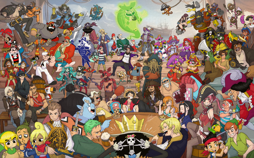 Safebooru - absurdres captain kidd (persona) chris-thekid foxy (fnaf ...